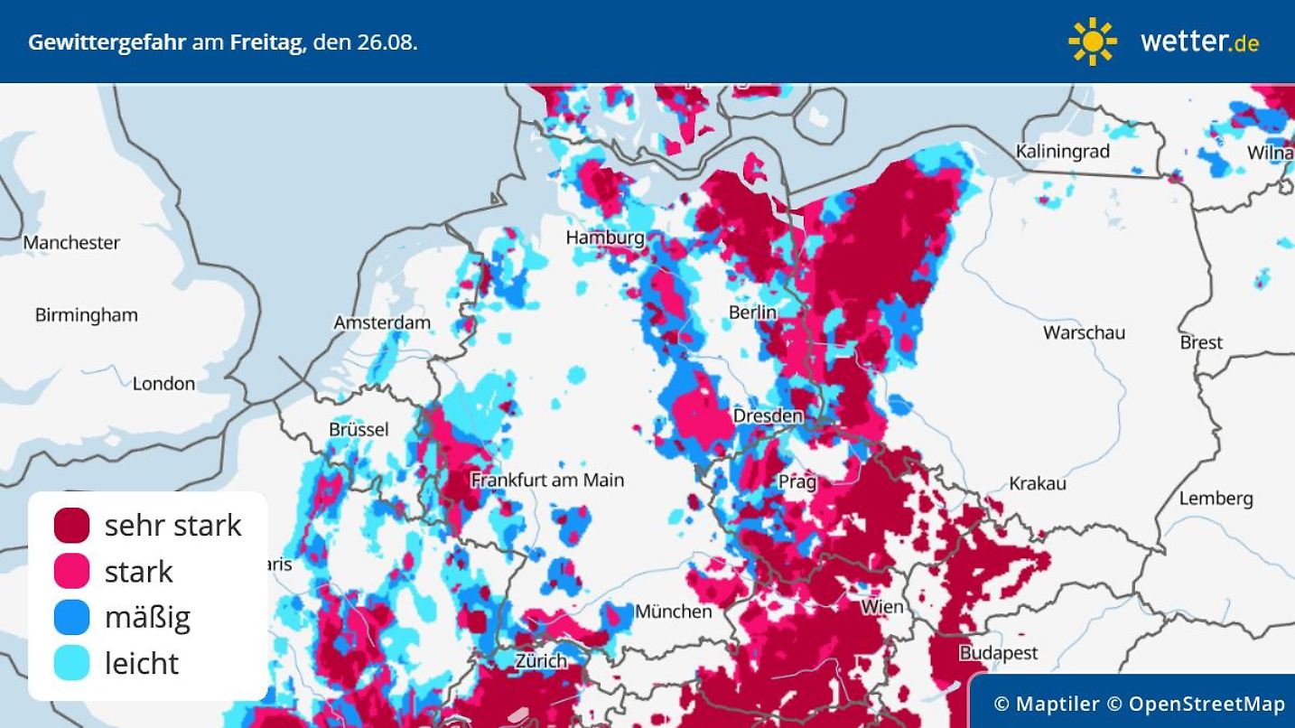 Unwetter und Hitze-Ende Deutschland: Wochenende bringt Wetterwechsel mit Gewittern, Starkregen ...