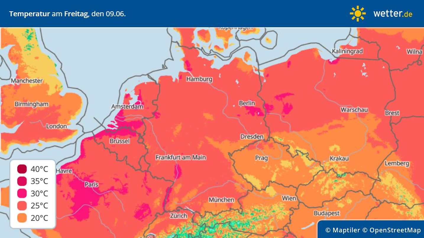 Hitze in Deutschland am Wochenende: Wie lange lässt uns die Hitzewelle mit über 30 Grad ...