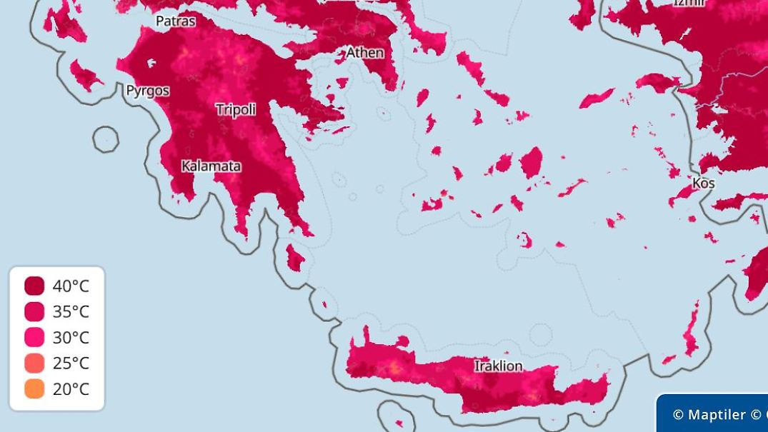 Gefährliche Hitze in Spanien und Griechenland: Bis zu 45 Grad möglich - wo ist es am heißesten ...