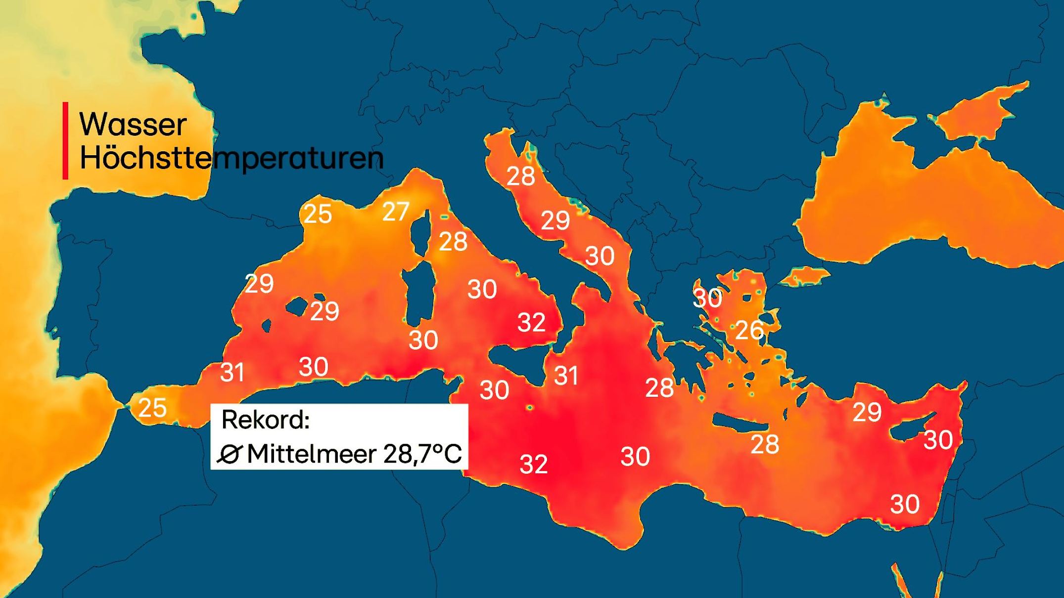 Hitze-Sommer gleich Unwetter-Herbst? Mittelmeer warm wie nie mit extremen Folgen bis Deutschland ...