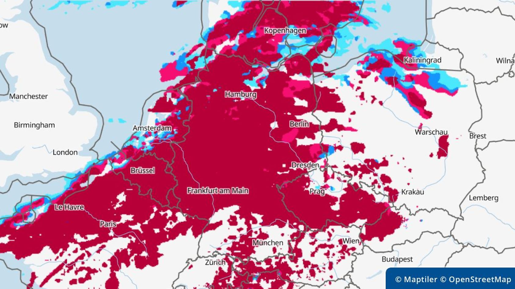 Unwetter & Gewitter Deutschland: Starkregen, Hagel, Sturm beenden Hitze ...