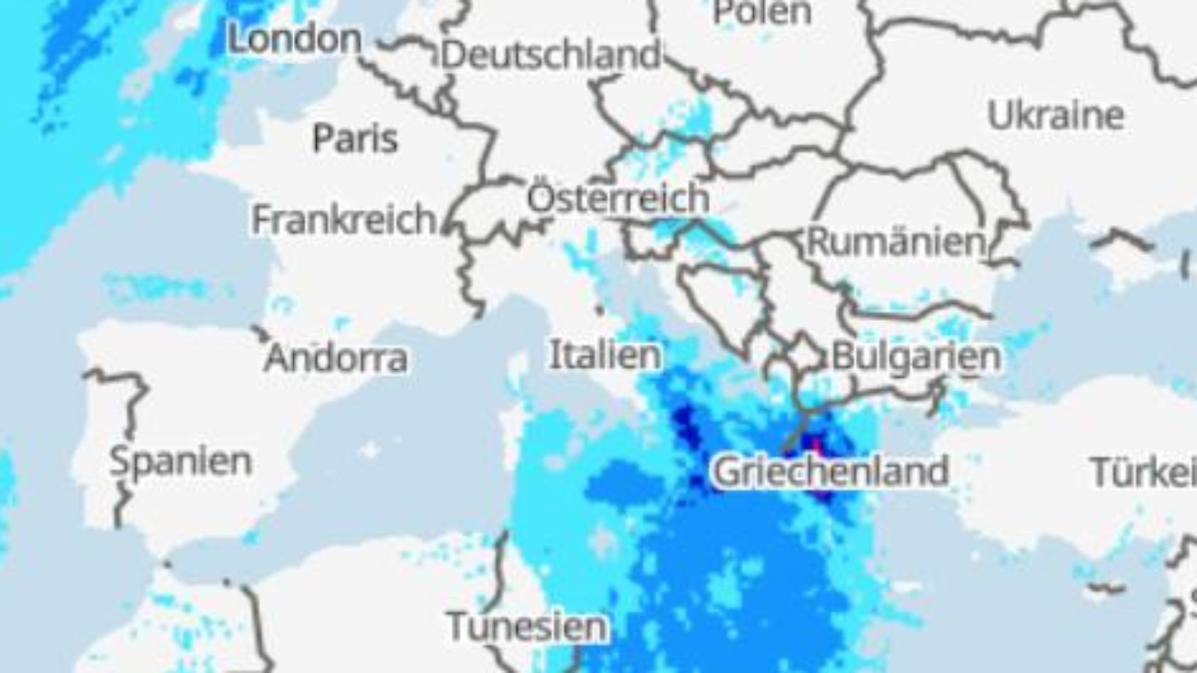 Unwetter Europa: Gewitter, bis 500 Liter Regen, Sturm, großer Hagel - Tornado-Gefahr in ...