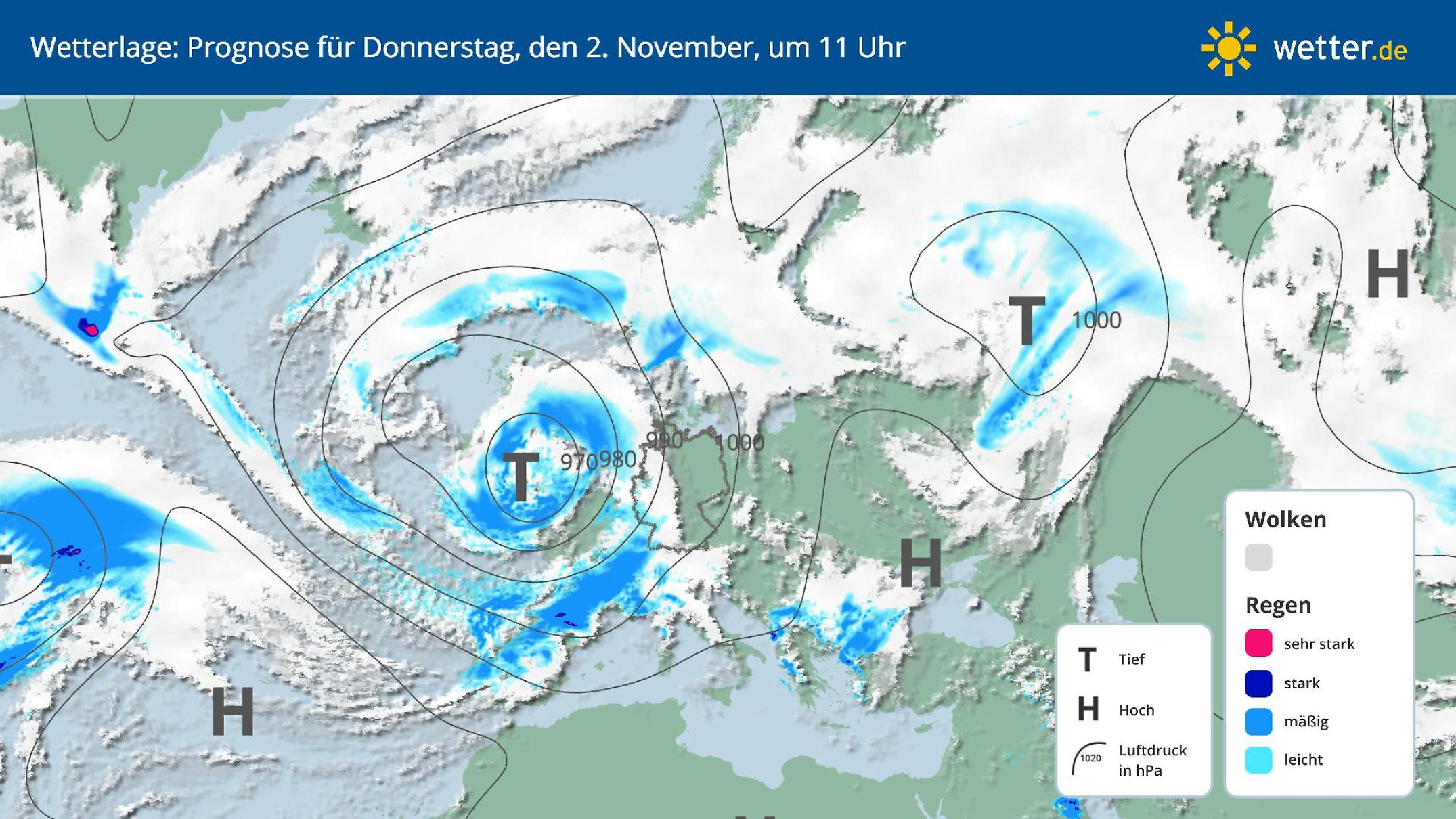Orkan schickt Kaltfront: Sturm, Regen und Gewitter auch in Deutschland ...