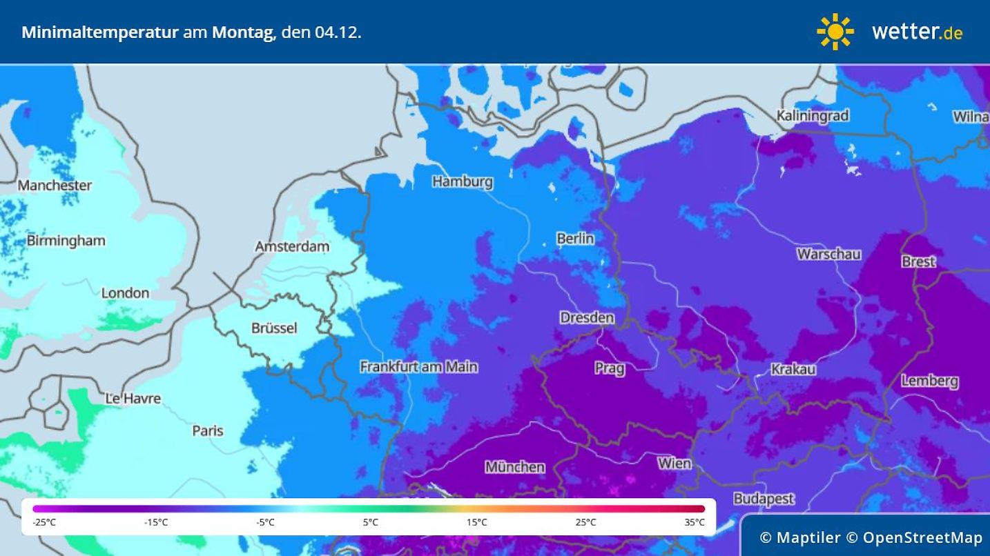 Akute Wetter-Warnungen Deutschland: Winter mit Schnee, Schneeregen ...