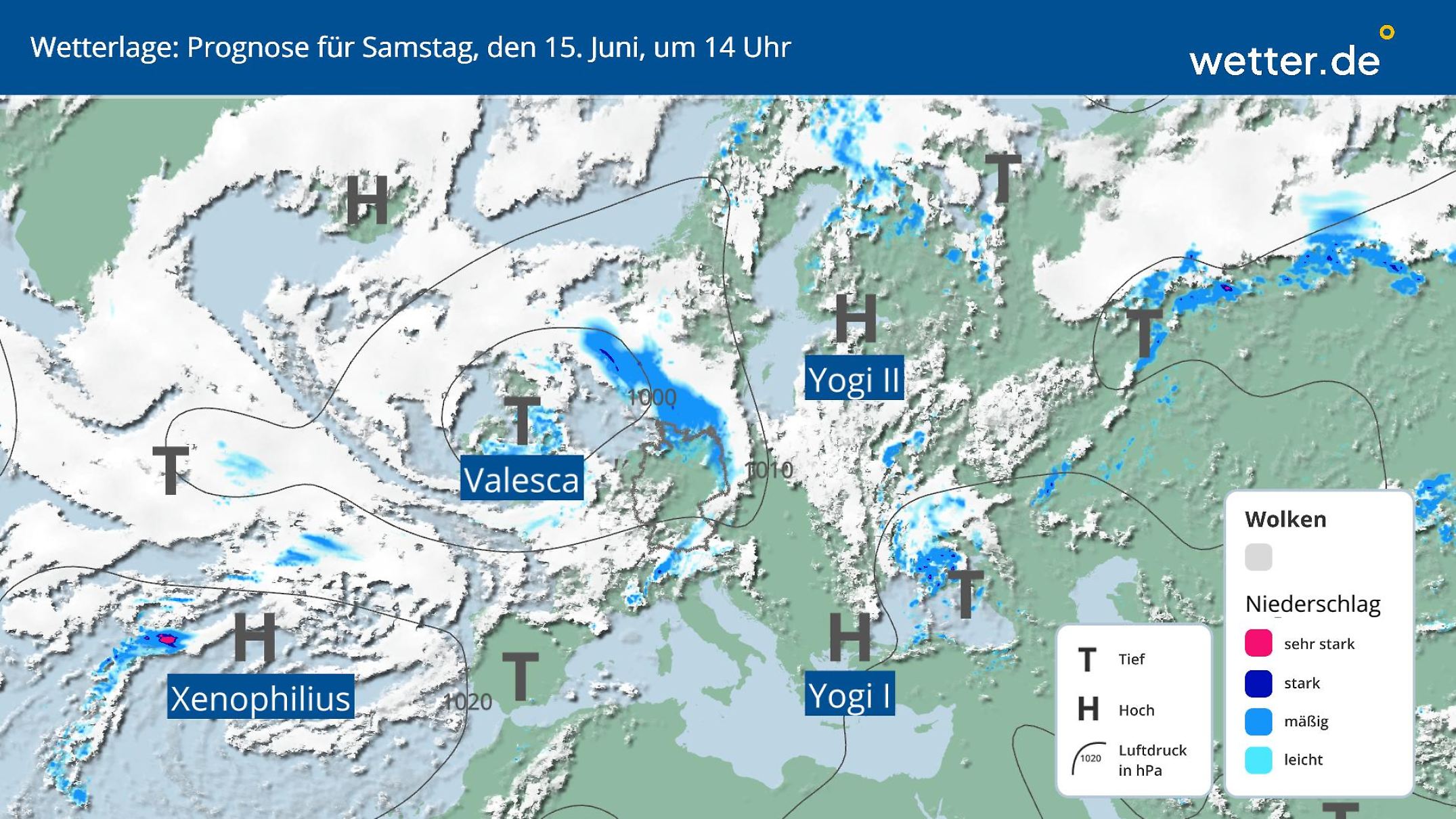 Wetter und Wetterthemen am 14.06.2024: Gewitter und Regenschauer im Westen Deutschlands | wetter.de