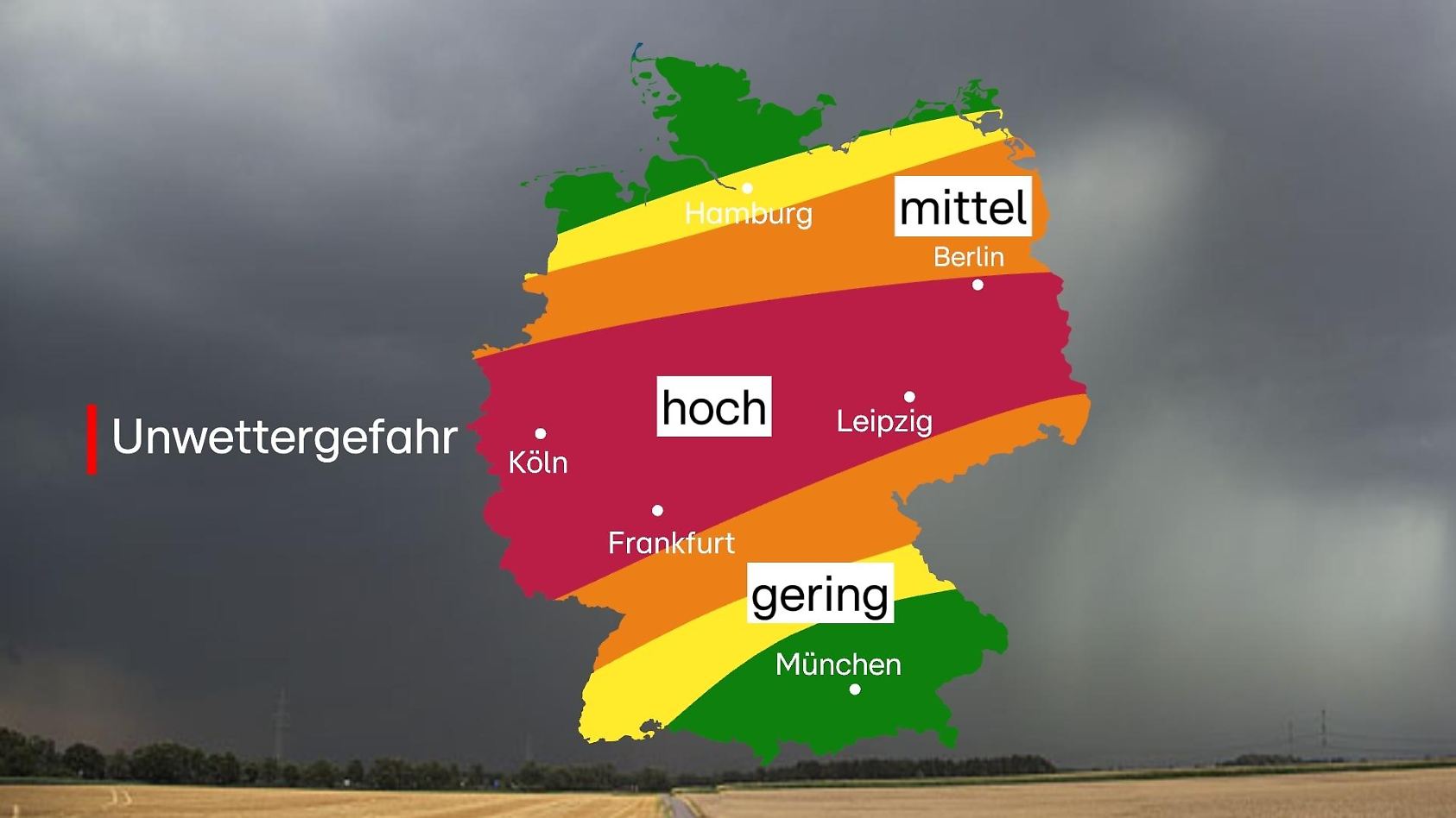 Unwetter-Fahrplan aktuell für Deutschland: Unwetterwarnung vor Superzellen mit Starkregen und ...