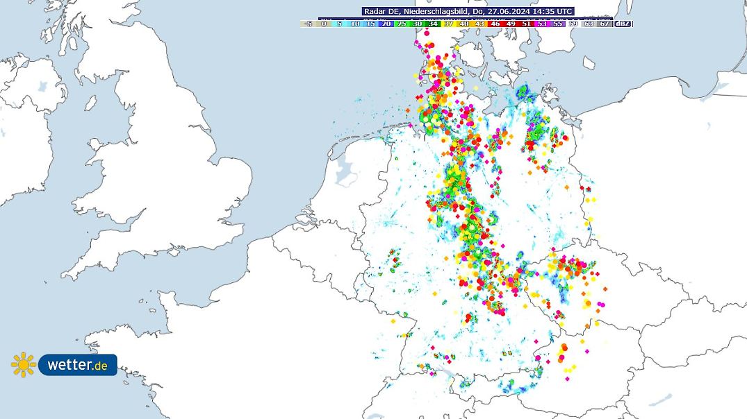 Wetter und Wetterthemen am 27.06.2024: Unwetter mit Starkregen über Deutschland | wetter.de