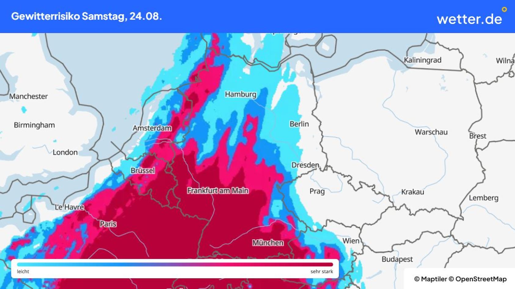 Sturmtief trifft Deutschland: Erst Hitze, dann Unwetter mit Gewittern, Starkregen, Hagel ...