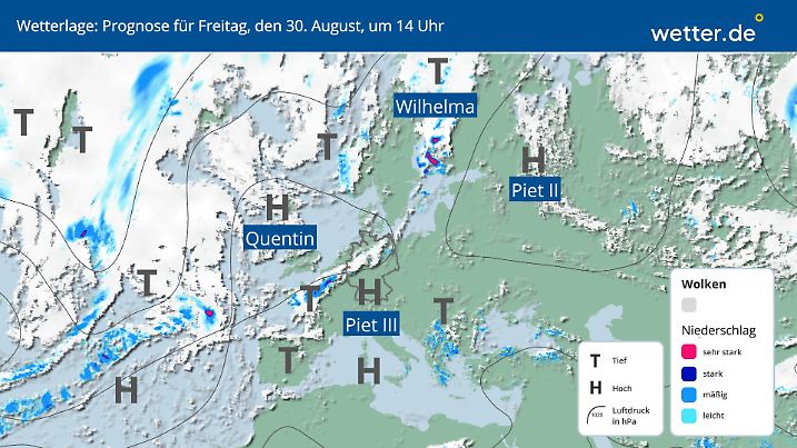 Wetter und Wetterthemen am 30.08.2024: Aktuelle Hitzewelle schickt Deutschland in den Herbst ...