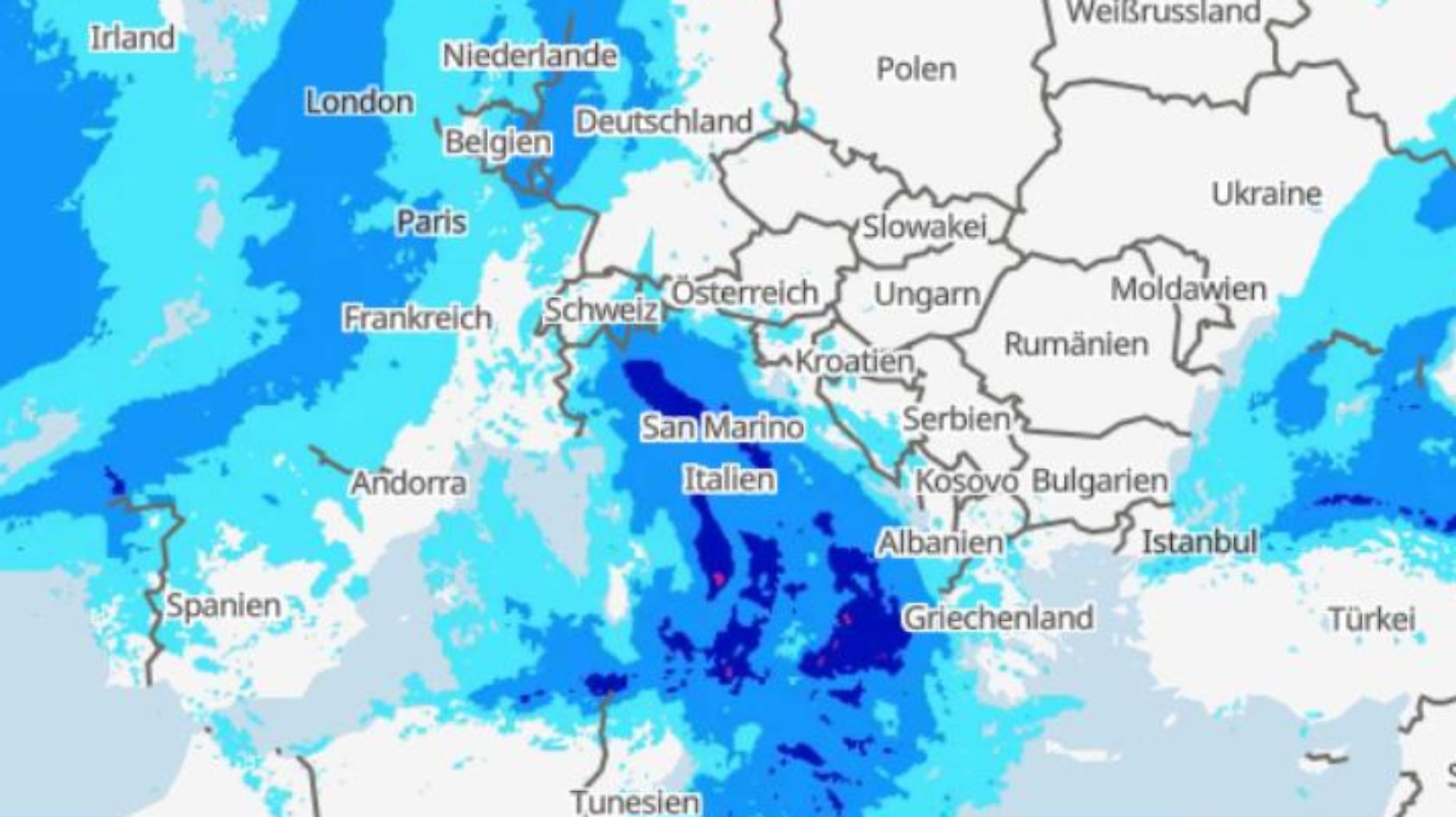 Unwetter Europa aktuell: Extremwetter mit Regenmassen, Tornados und Orkanböen - bis zu 400 Liter ...
