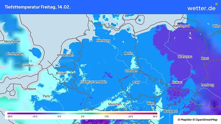 Modelle einig: Sibirische Kälteblase bringt Winter mit Dauerfrost und Schnee nach Deutschland ...