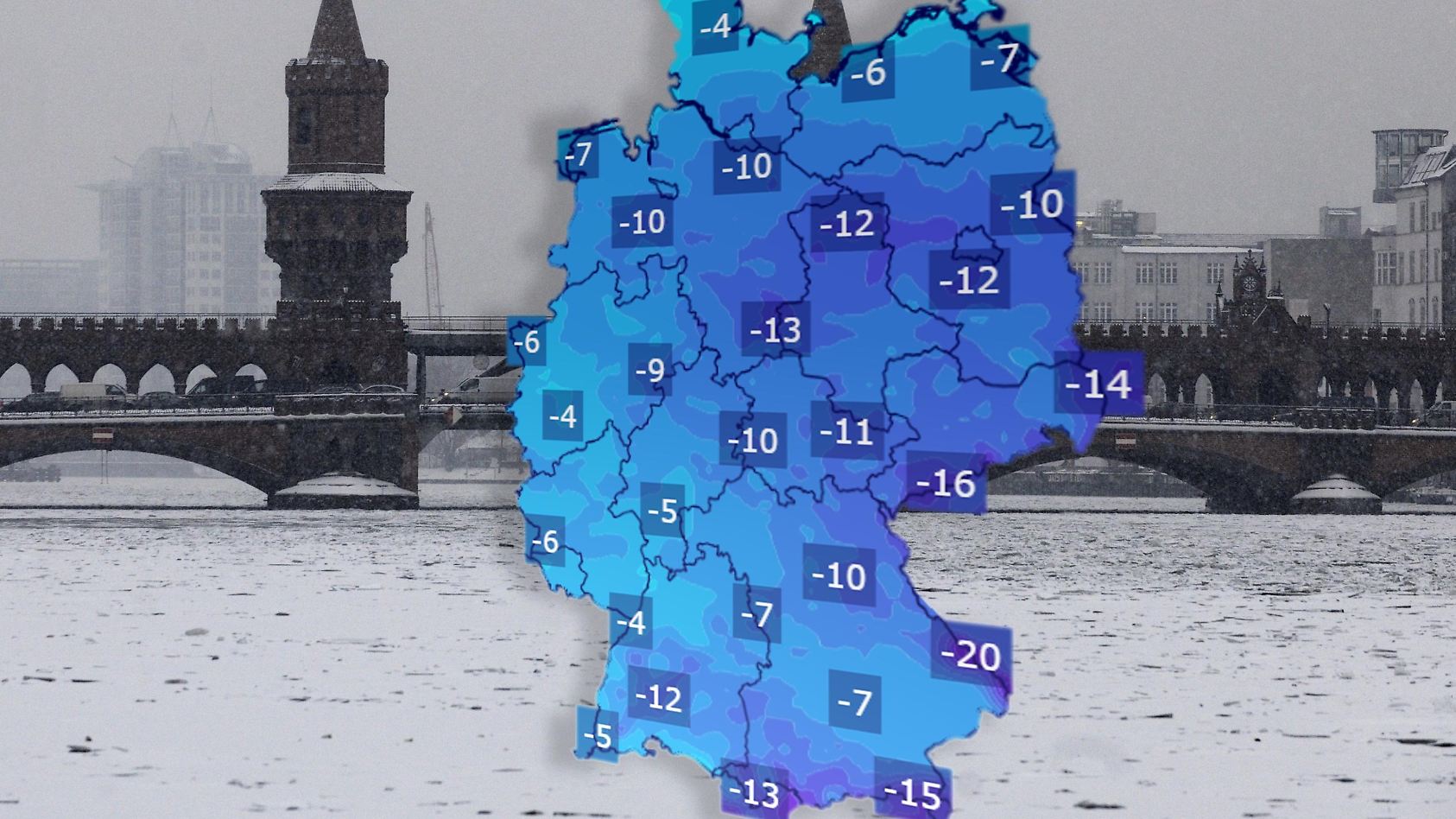 Kältewelle in Deutschland mit bis zu -20 Grad: Auf Schnee und Glatteis ...