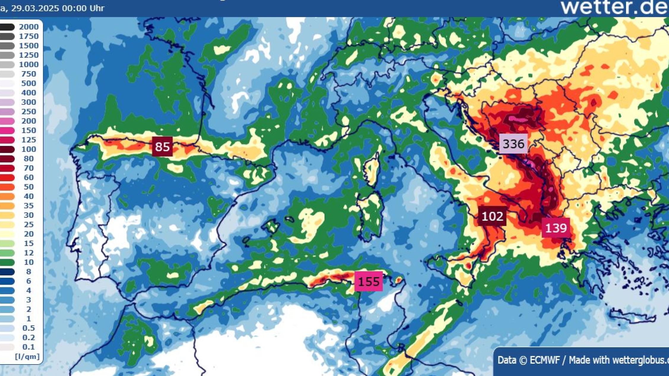 Regenradar für Deutschland - Wetterradar aktuell | wetter.de