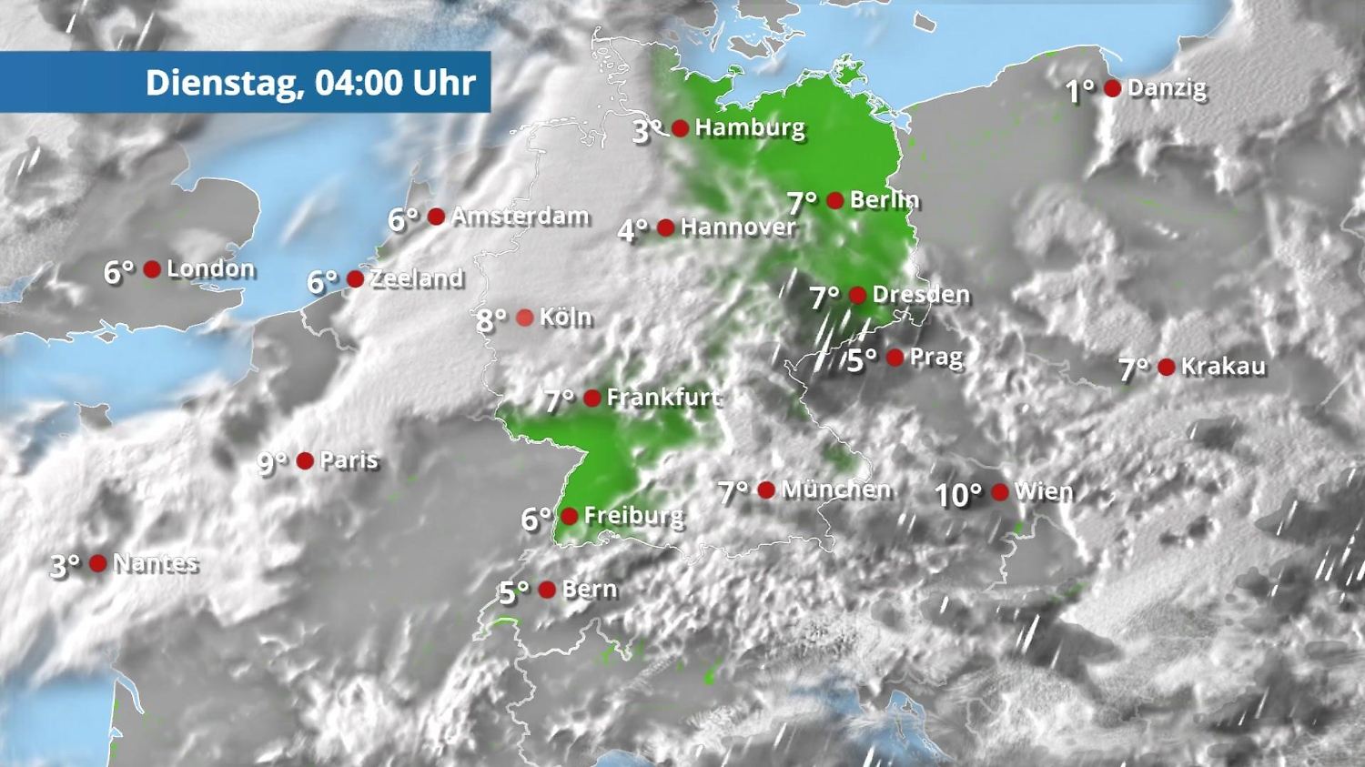 Regenradar für Deutschland - Wetterradar aktuell | wetter.de