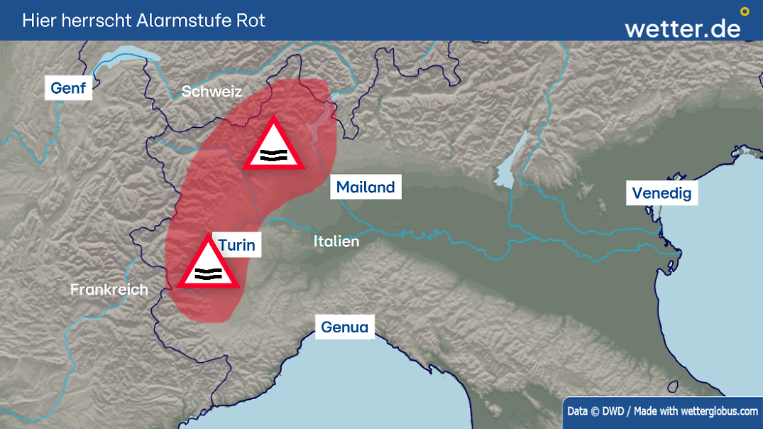Unwetter in Italien und der Schweiz: Hochwasser, Lawinen und Schneechaos im April 2025 | wetter.de
