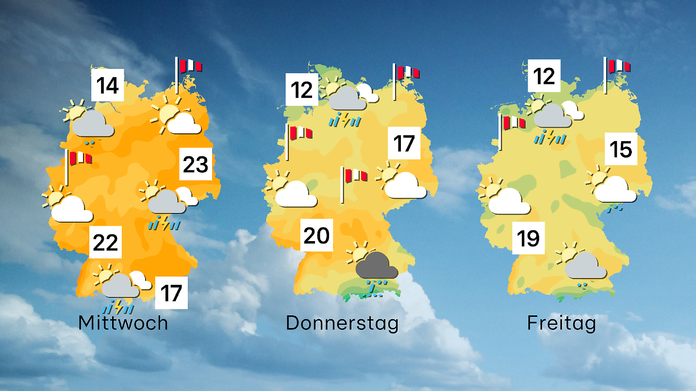 Temperatursturz, Regen, Sturm: Sommerwetter geht, Frühling 2025 wird nasser und kühler | wetter.de