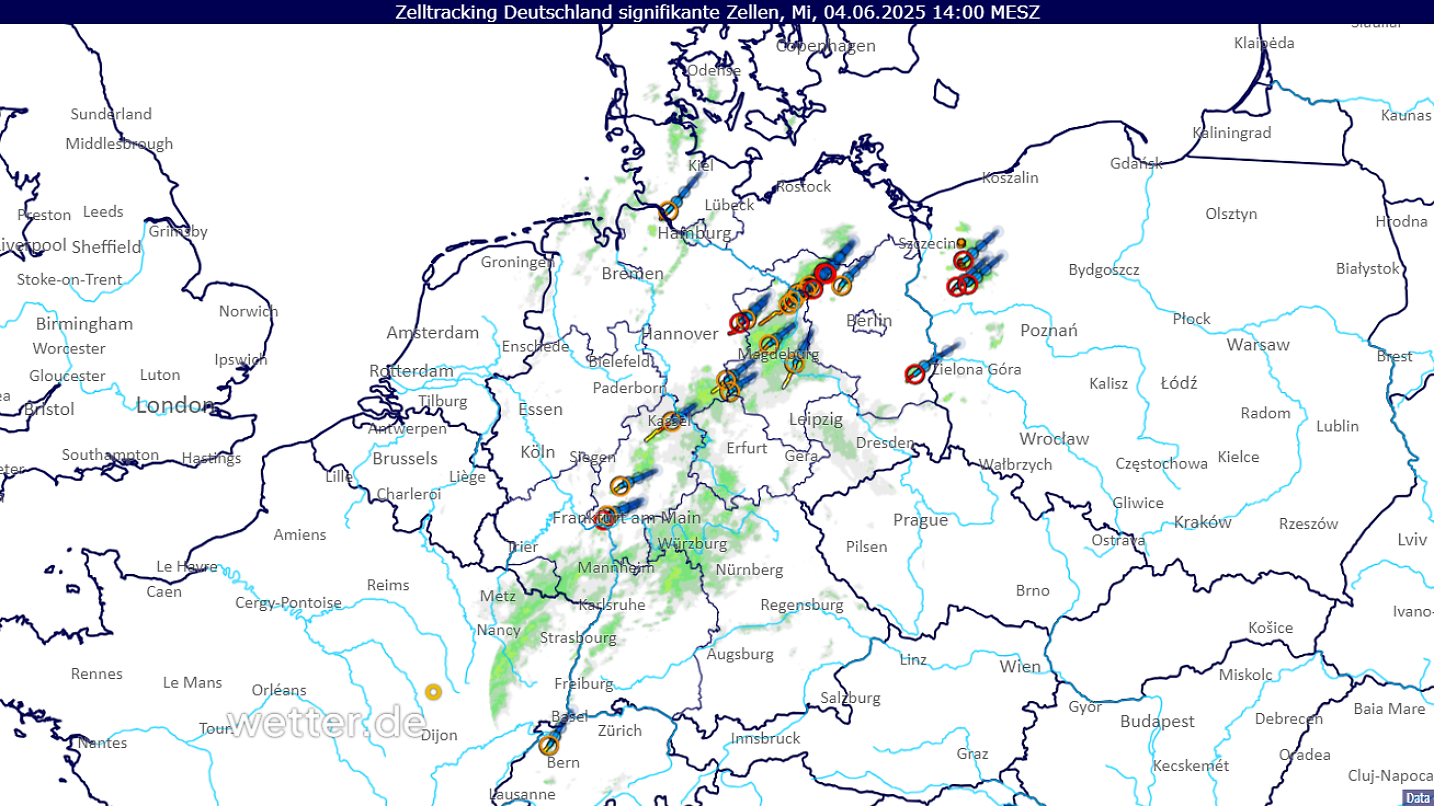 Der Wetter-Tag am 4. Juni: Unwetter aktuell in Deutschland - meteorologische Bombe mit der ...
