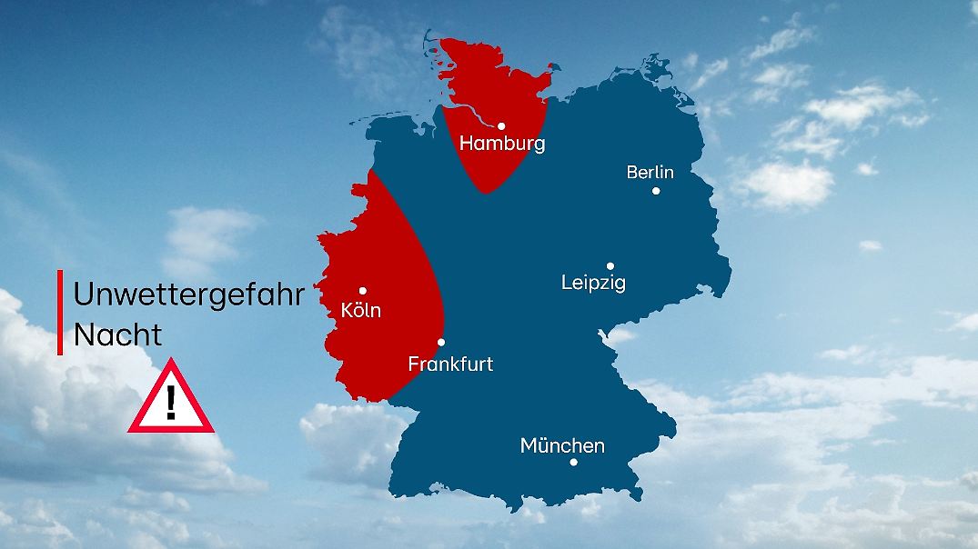 Der Wetter-Tag am 14. Juni: Unwetter aktuell in Deutschland - Gewitter mit Starkregen, Hagel und ...