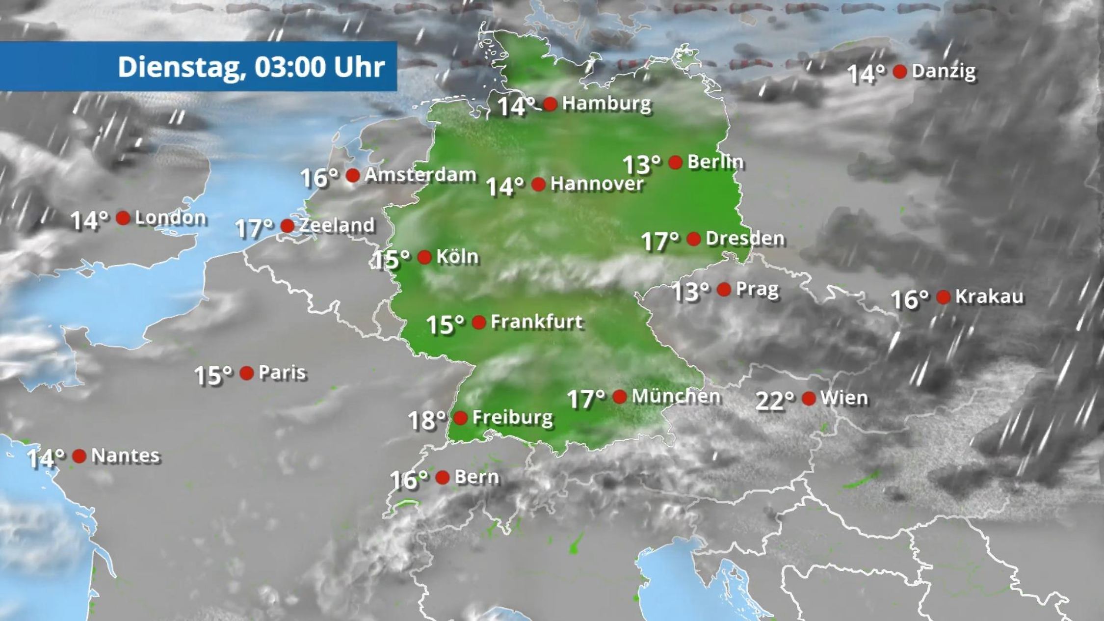 Regenradar für Hamburg - Wetterradar aktuell | wetter.de