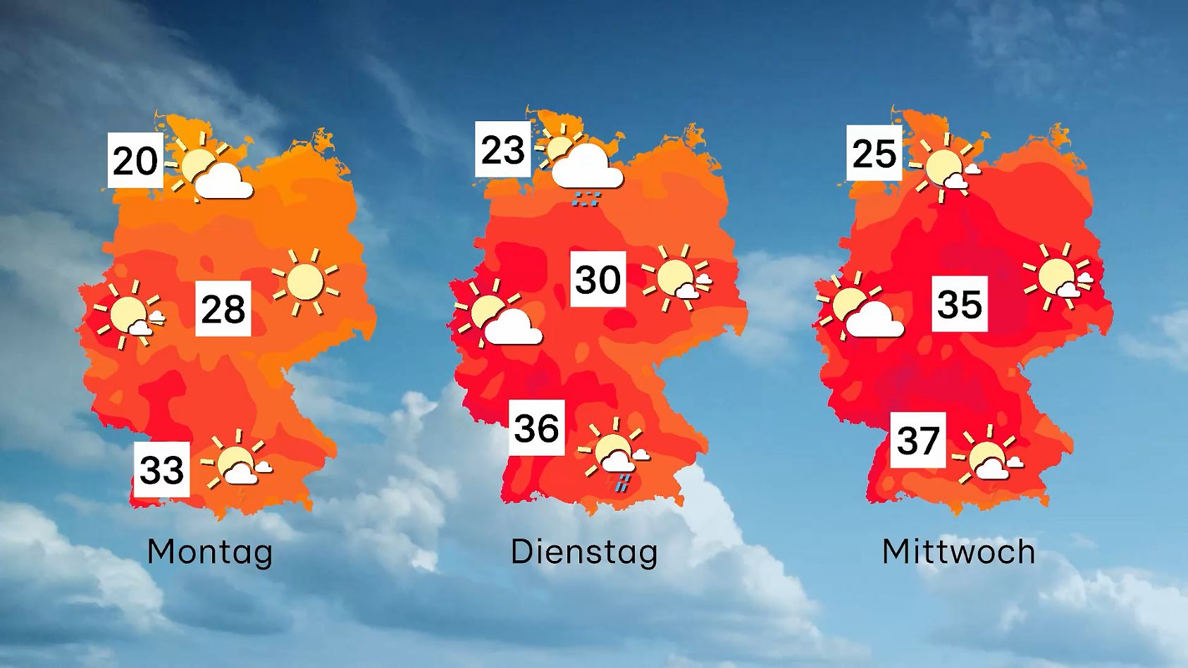 Hitze bleibt länger und bringt gefährliche Temperaturen bis 37 Grad - was ist mit Gewittern und ...
