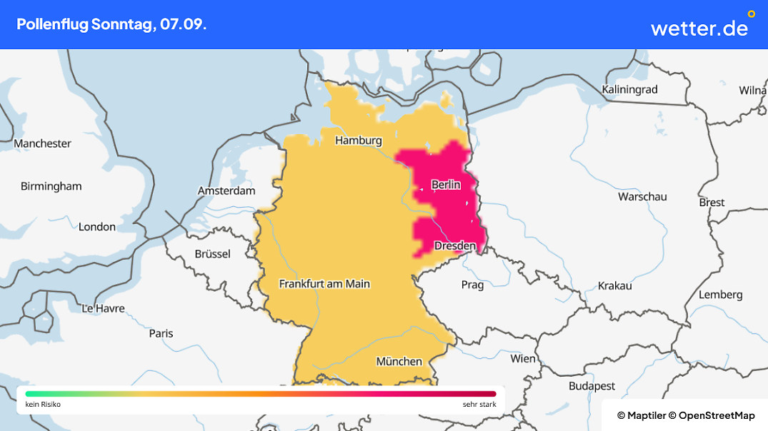 Der Wetter-Tag am 7. September: Heute Nacht ziehen Schauer im Westen auf, sonst klare Sicht auf ...