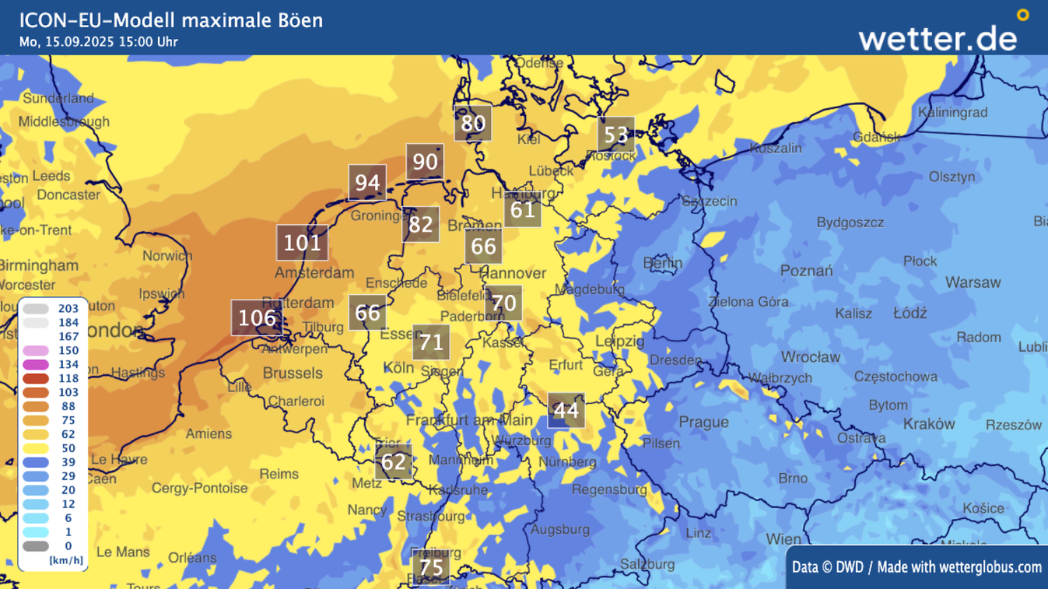 Regenradar für Bersenbrück - Wetterradar | wetter.de